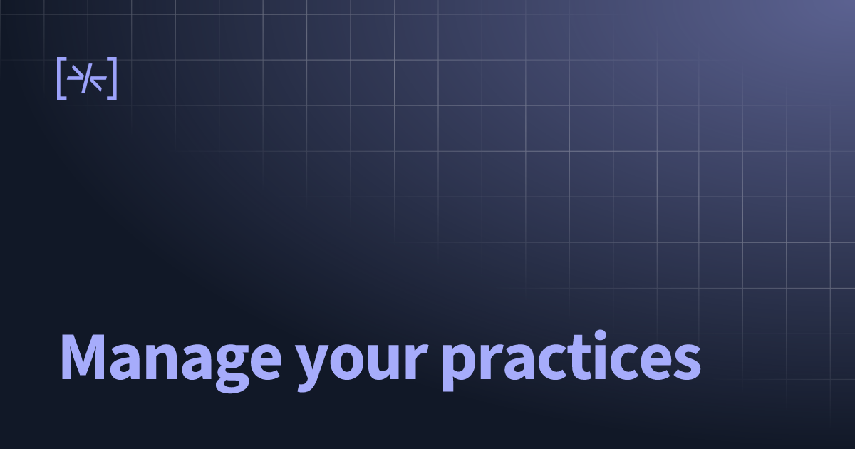 Manage your practices | Packmind Documentation